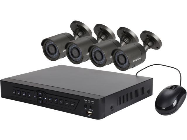 LaView LV-KDT0404FTB5 1080p / 720p HD Analog DVR 4 Channel TVI Security ...