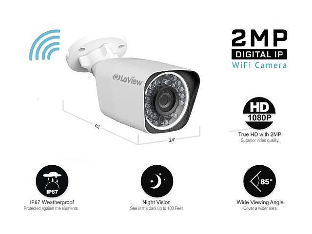 LaView 1080P 6 Wi-Fi Security Cameras 8CH IP NVR Security Camera System ...