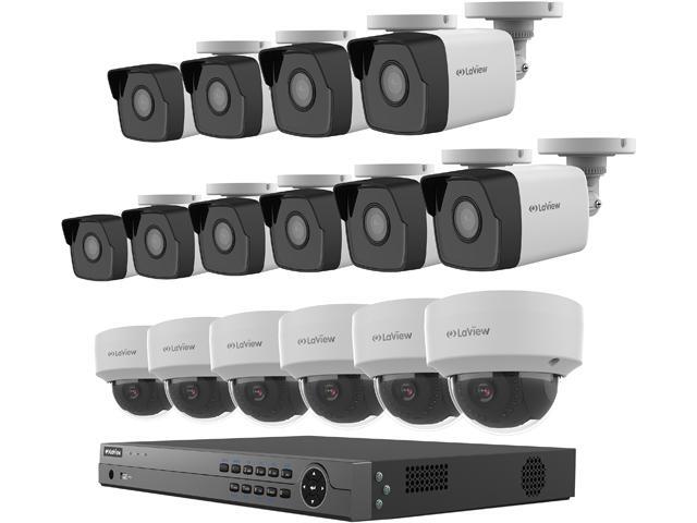 LaView 4MP 2688 x 1520P Full PoE IP Camera Security System, 16-channel ...