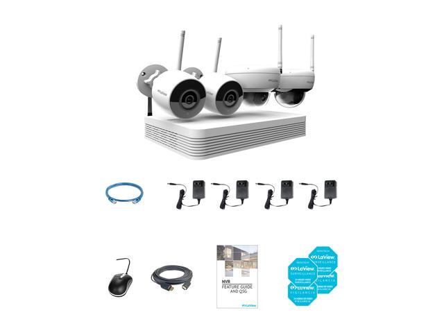 LaView Wi-Fi Wireless 1080P IP Camera Security System, 8-channel H.265 ...