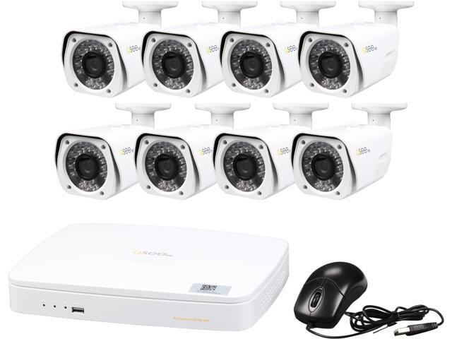 Q-SEE QC858-8P4 8 Channel NVR Surveillance System with 8 x 3MP Full HD ...
