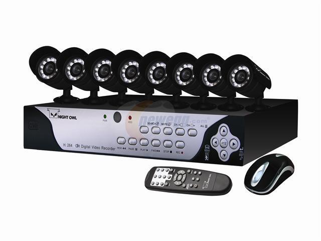 Night Owl H.264 Internet & 3G Phone Accessible 8 channel DVR w/ 8 Night ...