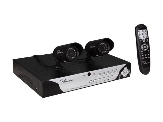 Night Owl H.264 Internet & 3G Phone Accessible 4 channel DVR w/ 2 Night ...