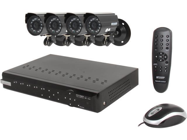 KGuard CA104-H02 4 Ch DVR + 4 CCD, 420 TVL, Bullet Cameras ...