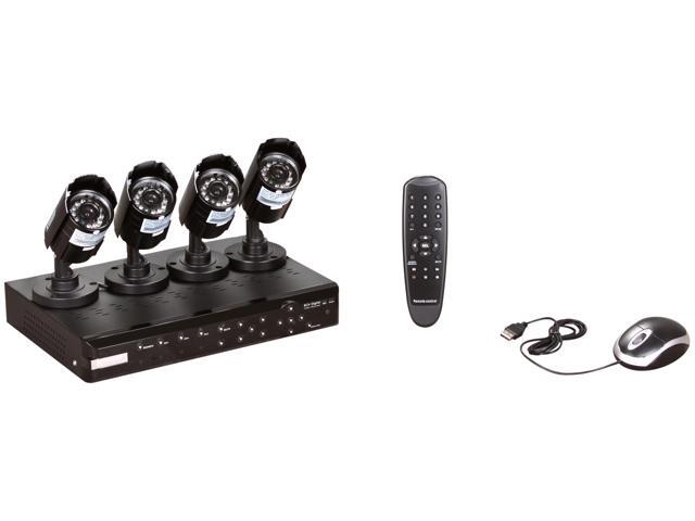 Kguard 4 Camera+8 Channel DVR with Remote Web / Mobile Phone Access (HD ...