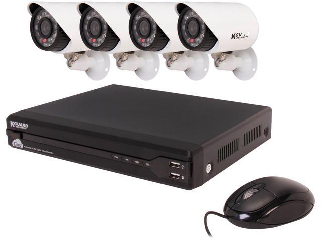 KGuard TC401-4HW227A-500G 4 Channel Cloud Surveillance DVR Kit - Newegg.ca