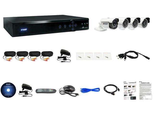 KGuard AR421-CKT001-500G 4 Channel Surveillance DVR Kit with 500GB HDD ...