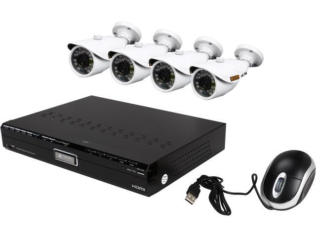 KGuard BR421-4HW227D-500G 4 Channel H.264 Level 960H DVR w/ 500GB HDD ...