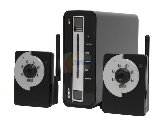 QNAP NVR-1012 Network Surveillance System with Two IP Cameras for SOHO ...