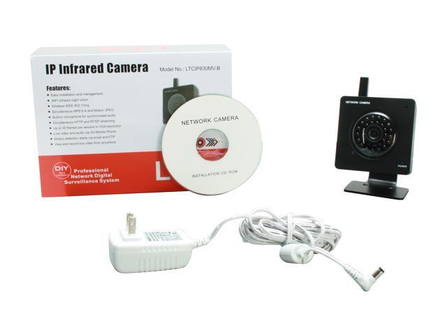 LTS Wireless-G+RJ45 IP Camera with 30 LED / MicroSD Card Record ...