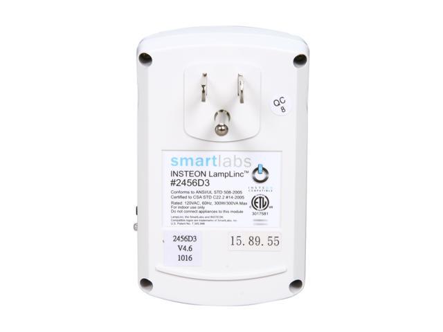 SmartLabs 2456D3 LampLinc - INSTEON Plug-In Lamp Dimmer Module, 3-Pin ...