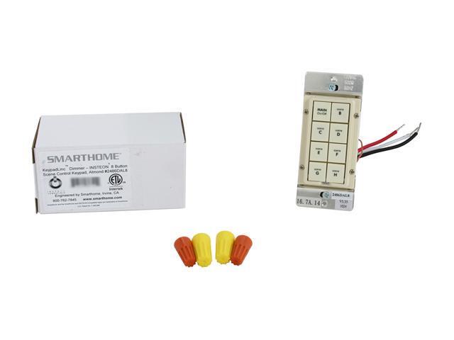 SmartLabs 2486DAL8 KeypadLinc Dimmer - INSTEON 8-Button Scene Control ...