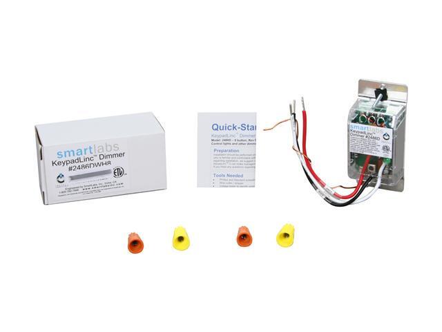 SmartLabs 2486DWH8 KeypadLinc Dimmer - INSTEON 8-Button Scene Control ...