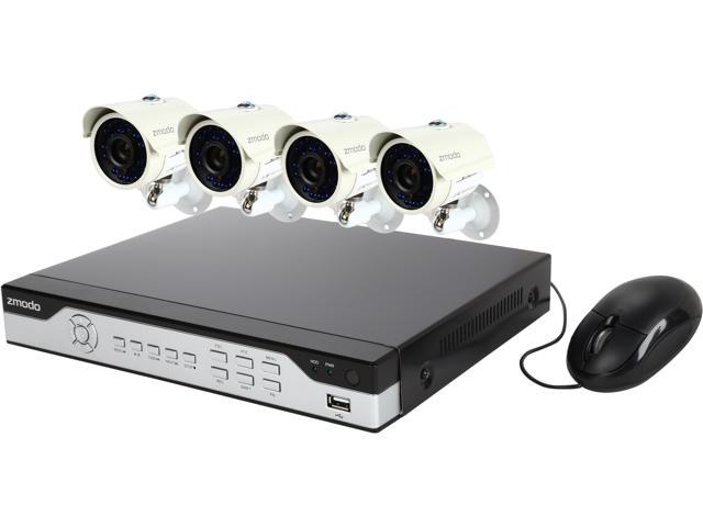 Zmodo KHI4-YARUZ4ZN-1T 4 Channel 4CH H.264 960H DVR Security System 1TB ...