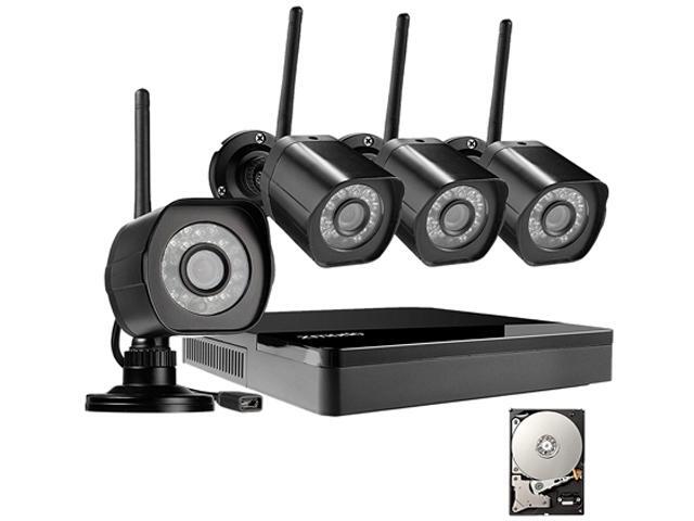 Zmodo HD Wireless Surveillance System 4 Channel NVR with Built-in 1TB ...