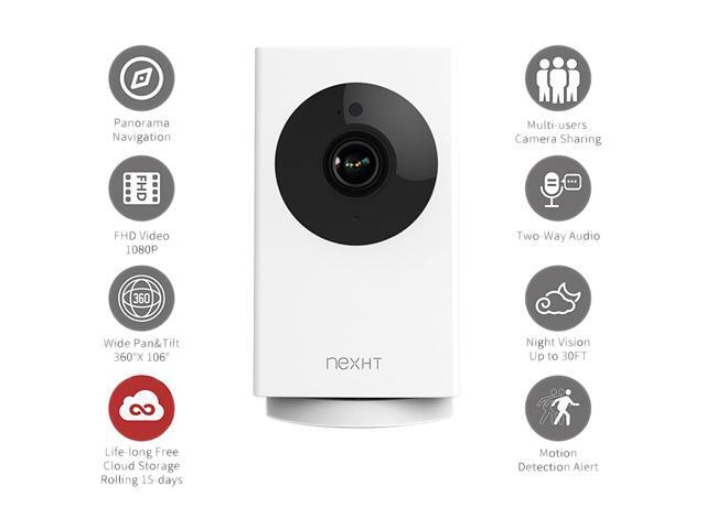 Inland NexHT My Guard Smart 1080P Full HD WiFi Security Camera with ...