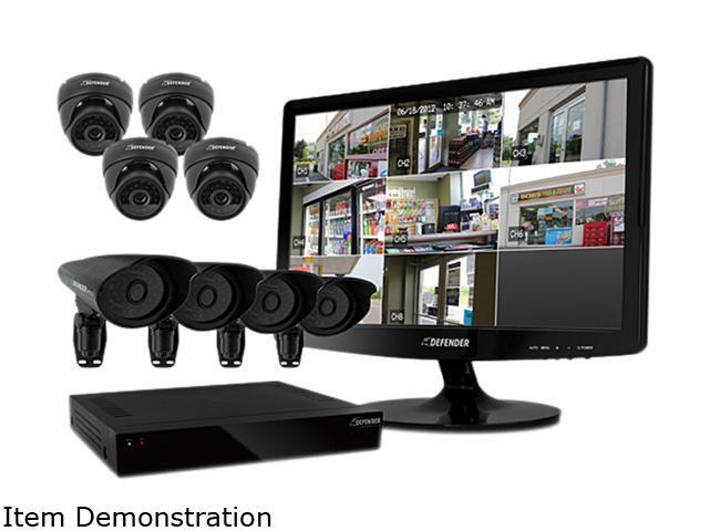 Defender 21142 8 Channel CONNECTED 1TB Smart Security DVR with 8 Ultra ...