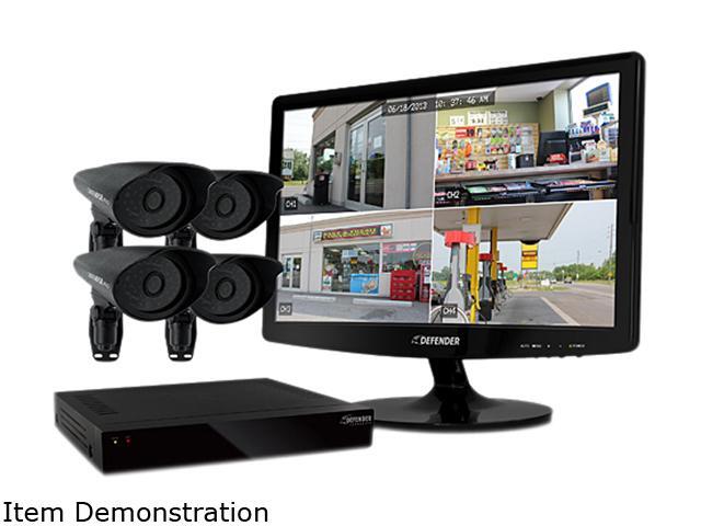 Defender 21180 8 Channel PRO CONNECTED 1TB Smart Security DVR with 4 ...