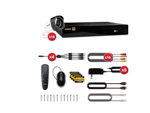 Defender HD 1080p 16 Channel 2TB DVR Security System and 16 Bullet ...