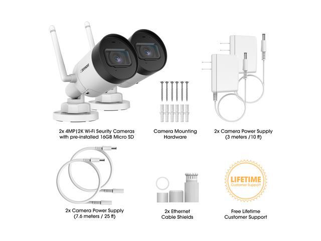 Defender Guard Security Camera 2K Resolution Wi-Fi. Plug-In. IP Camera ...