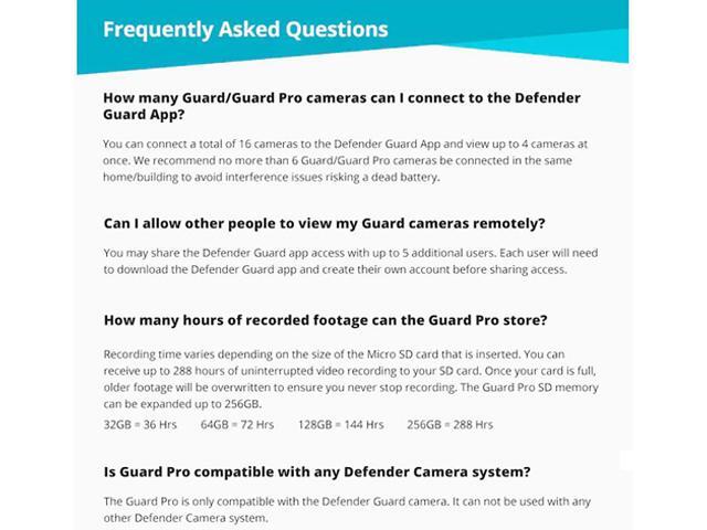 Defender Guard Pro 2K WiFi. Plug-In Power Security Camera with Color ...