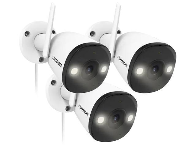 Defender Guard Pro 2K WiFi. Plug-In Power Security Camera with Color ...