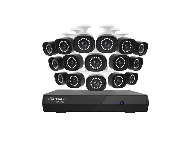 Defender Sentinel 4K Ultra HD POE Wired NVR Security System with 16 ...