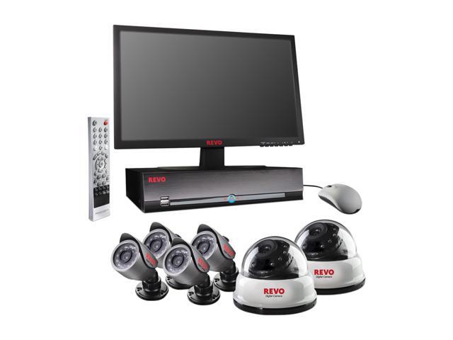 REVO America R8D2CB4CSYS-1000 8-Channel 6-Camera Digital Video ...