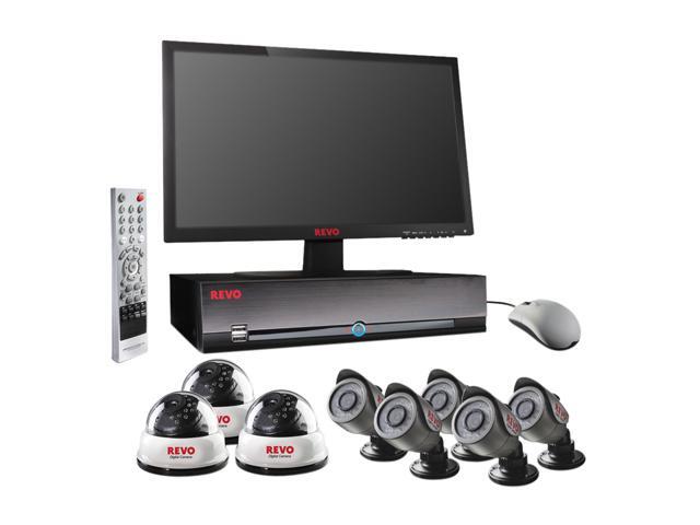 REVO America R16D3CB5CSYS-2000 16-Channel 8-Camera Digital Video ...
