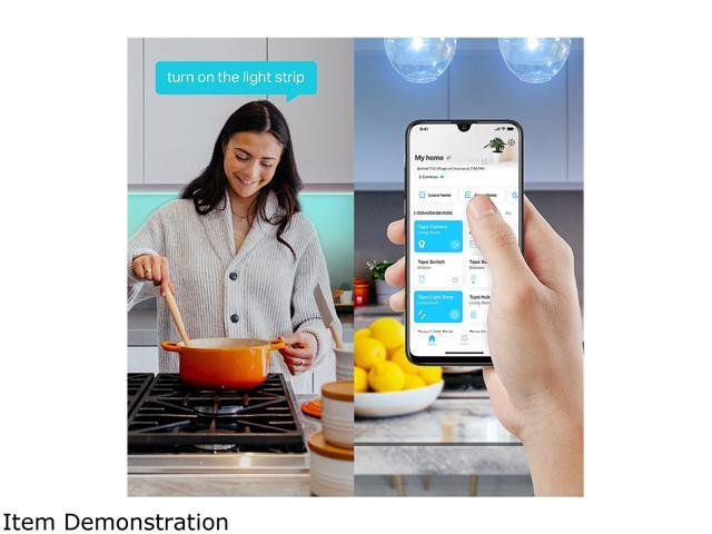 TP-Link Tapo Smart LED Light Strip, 16M RGB Colors, Sync-to-Sound, 16 ...