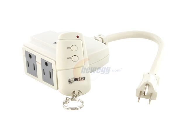 LOGISYS RM201 2 Outlets Heavy Duty AC Power Remote Adaptor - Newegg.com