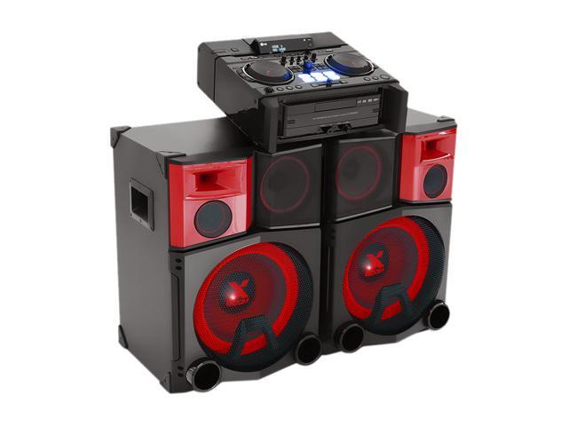 LG CM9950 4400w Mini Hi-Fi System - Black/red - Newegg.com
