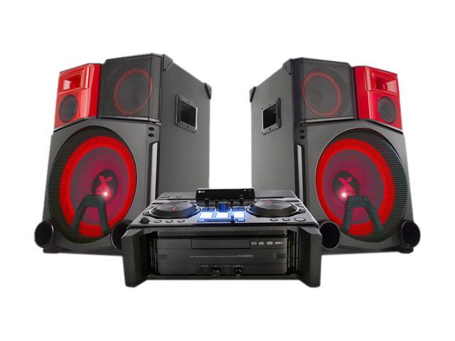 LG CM9950 4400w Mini Hi-Fi System - Black/red - Newegg.com