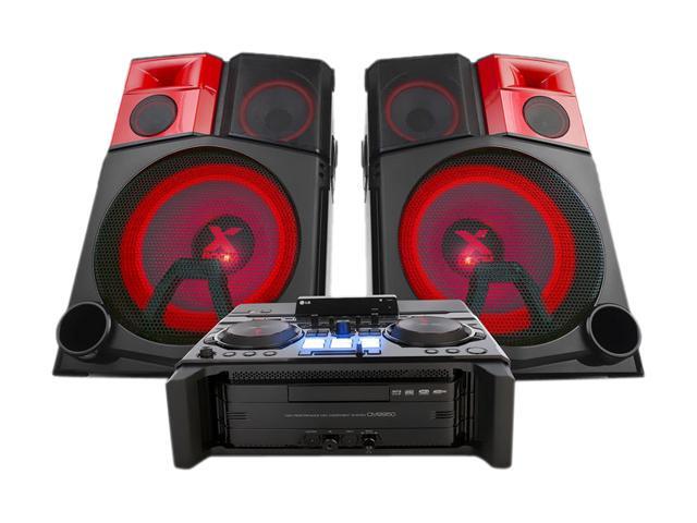 LG CM9950 4400w Mini Hi-Fi System - Black/red - Newegg.com