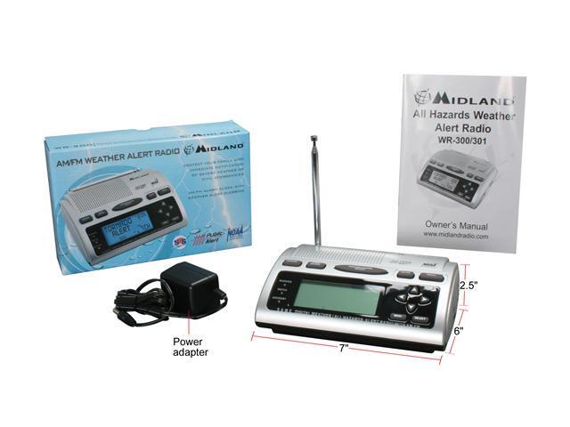 Midland Weather/Hazards Alert Radio WR-300 - Newegg.com