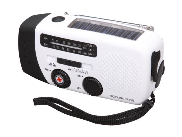 eton American Red Cross MICROLINK Portable Radio ARC FR150 - White ...