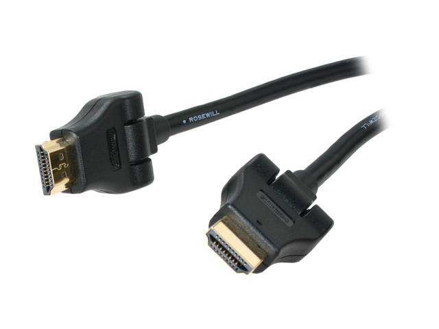 Rosewill-Pellucid HD Series High Speed Swivel HDMI Cable with Ethernet ...