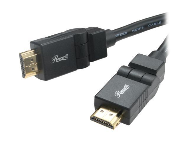 Rosewill-Pellucid HD Series High Speed Swivel HDMI Cable with Ethernet ...
