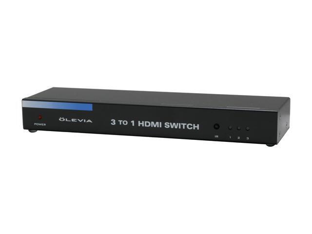 Olevia TVS-SWIT3X1 3 to 1 HDMI Switcher includes 3 HDMI 6ft cable ...