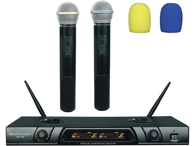 Martin Ranger UHF-700 Rechargeable UHF Dual Wireless Microphone system ...