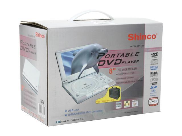 Shinco SDP-1850 Portable DivX DVD Player w/ 8" LCD, 3-in-1 Card Reader ...