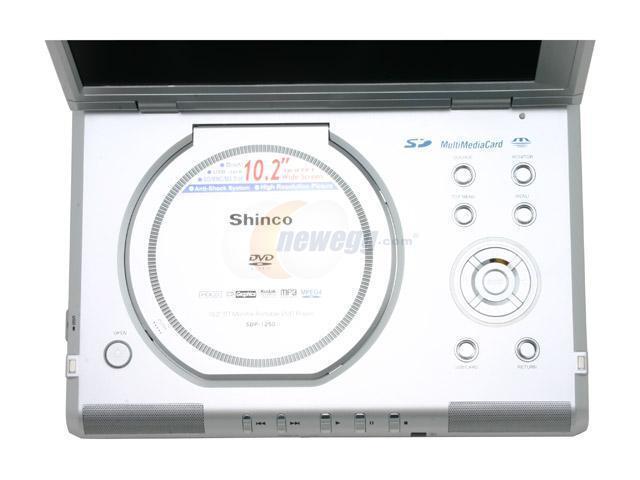 Open Box: Shinco SDP-1250 Portable MPEG4 DVD Player w/10.2" LCD, 3-in-1 ...