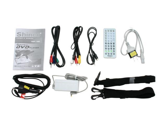 Shinco SDP-1250 Portable MPEG4 DVD Player w/10.2" LCD, 3-in-1 Card Slot ...