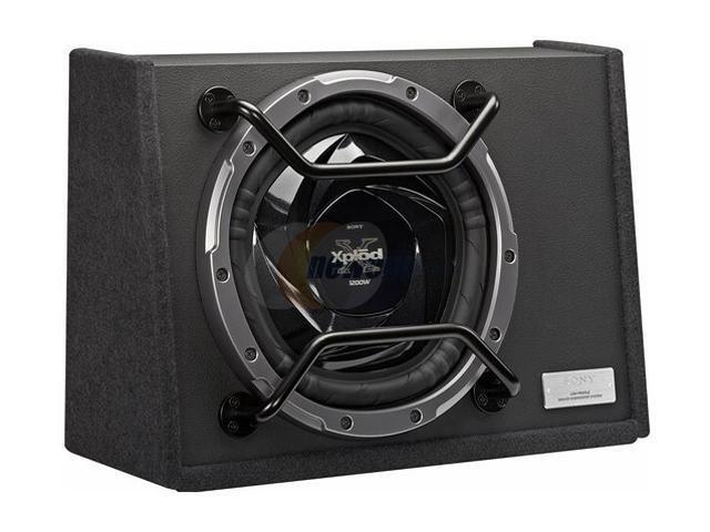 SONY 10" 1200W 1200W Slim Subwoofer and Loaded Enclosure - Newegg.com