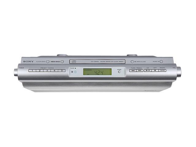 SONY ICF CDK50 Kitchen CD Player Clock Radio Newegg sony-icf-cdk50-kitchen-cd-player-clock-radio-newegg