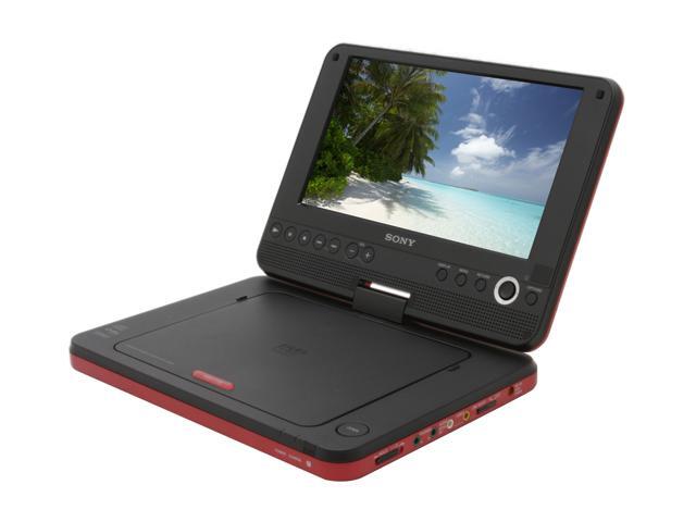 Open Box: SONY DVP-FX820/R 8" Portable DVD Players- Red - Newegg.com