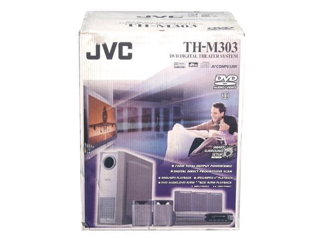 JVC TH-M303 720W Home Theater w/ 5-Disc DVD Changer & 5.1CH Speakers ...