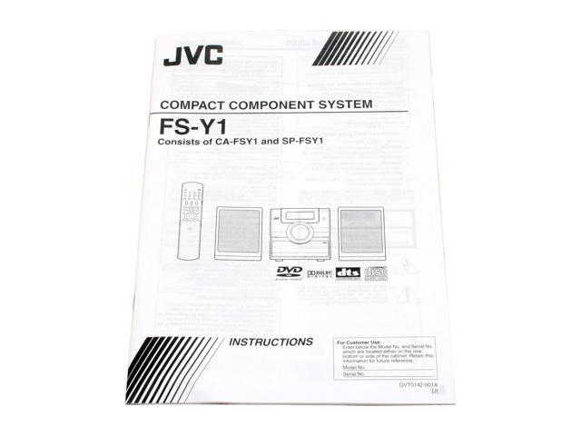 JVC DVD/CD/MP3 1-Disc Changer Shelf System FS-Y1 - Newegg.com