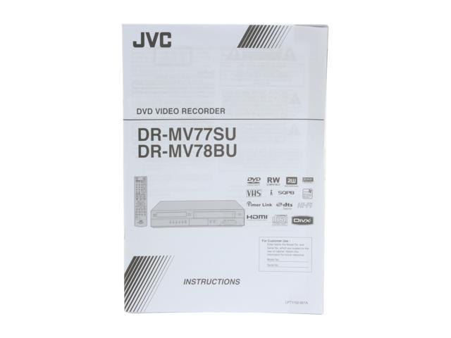JVC DR-MV78B DVD/VHS Combo Recorder with Up-Conversion - Newegg.com