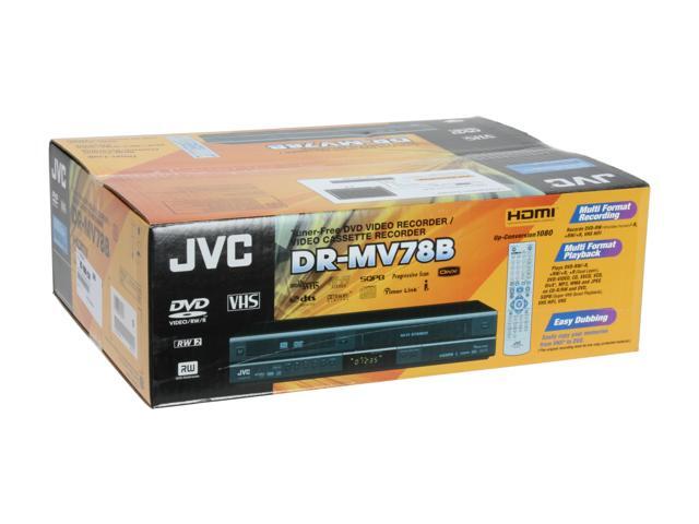 JVC DR-MV78B DVD/VHS Combo Recorder with Up-Conversion - Newegg.com